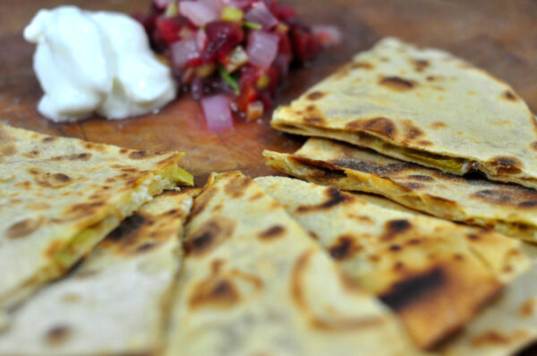 Green Chile and Cheddar Quesadillas | Leanne Brown & Embodied Cooking